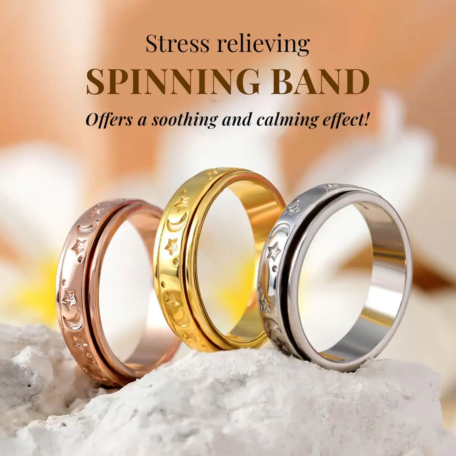 Moon & Stars Spinner Ring – MindfulSouls