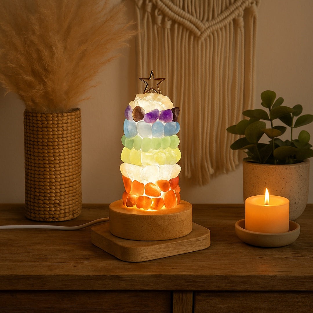 Christmas Chakra Crystal Lamp - Light Up Your Holiday – MindfulSouls