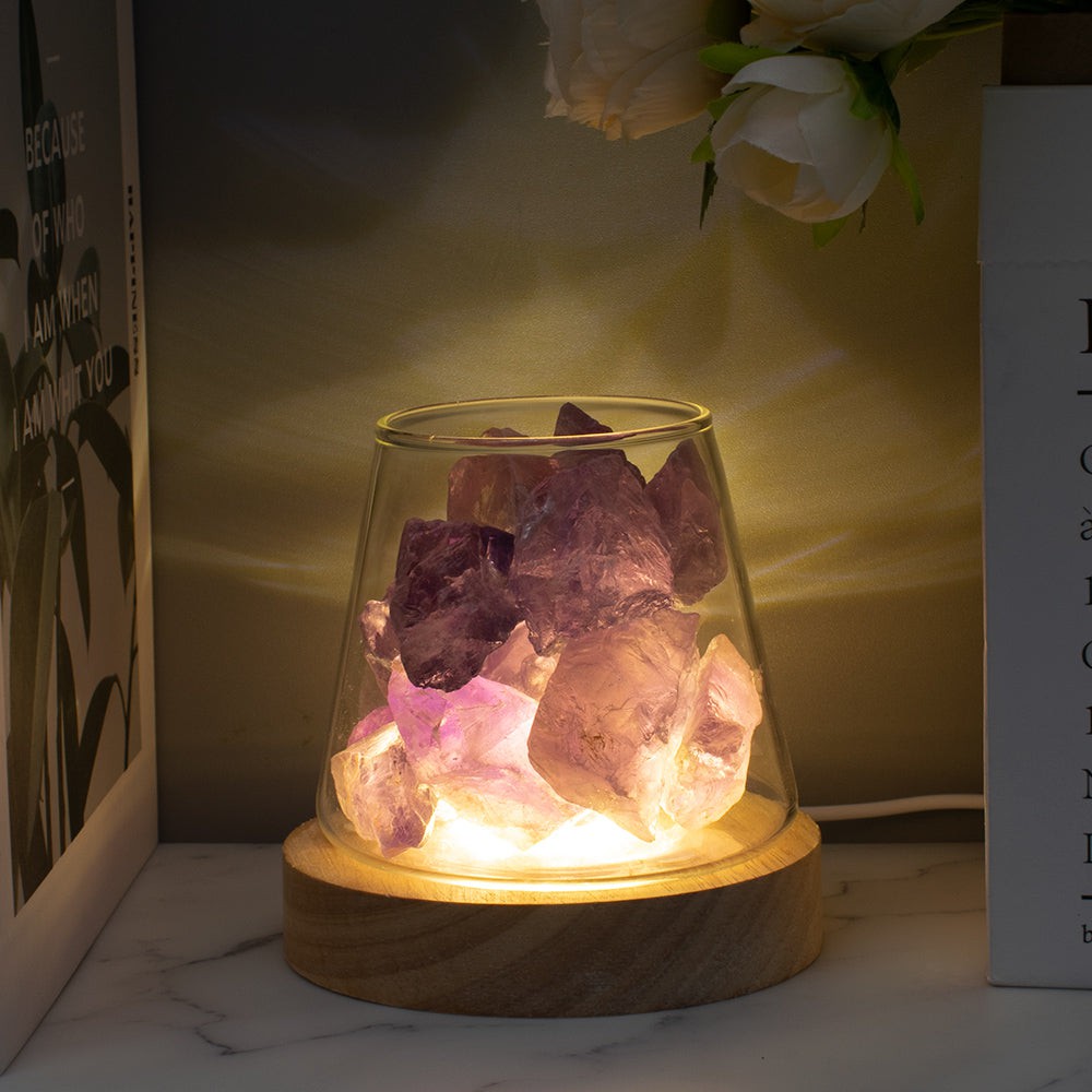 Raw Gemstone Essential Oil Diffuser With Light – MindfulSouls