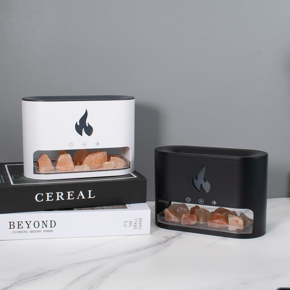Himalayan Salt Fireplace Humidifier Lamp – MindfulSouls