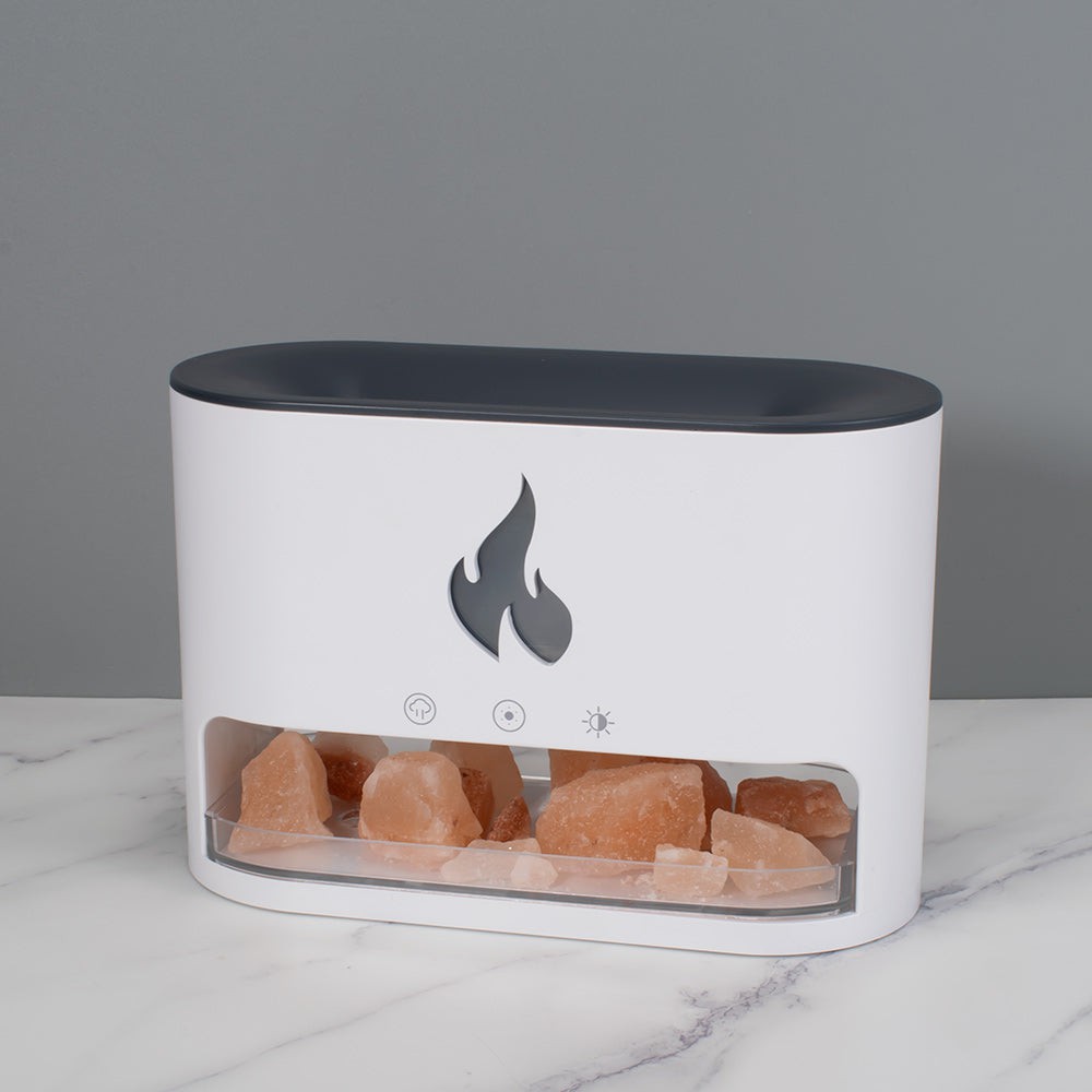 Himalayan Salt Fireplace Humidifier Lamp – MindfulSouls