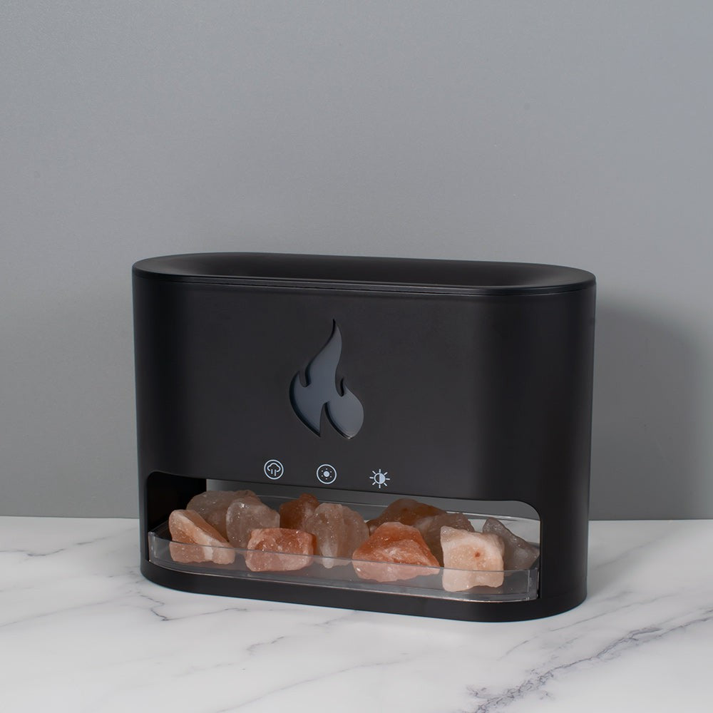 Himalayan Salt Fireplace Humidifier Lamp – MindfulSouls