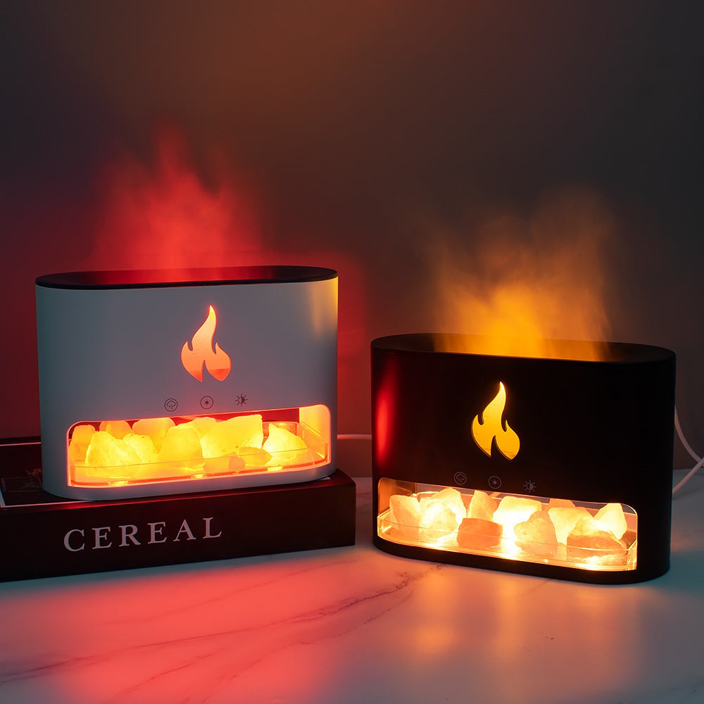 Himalayan Salt Fireplace Humidifier Lamp – MindfulSouls