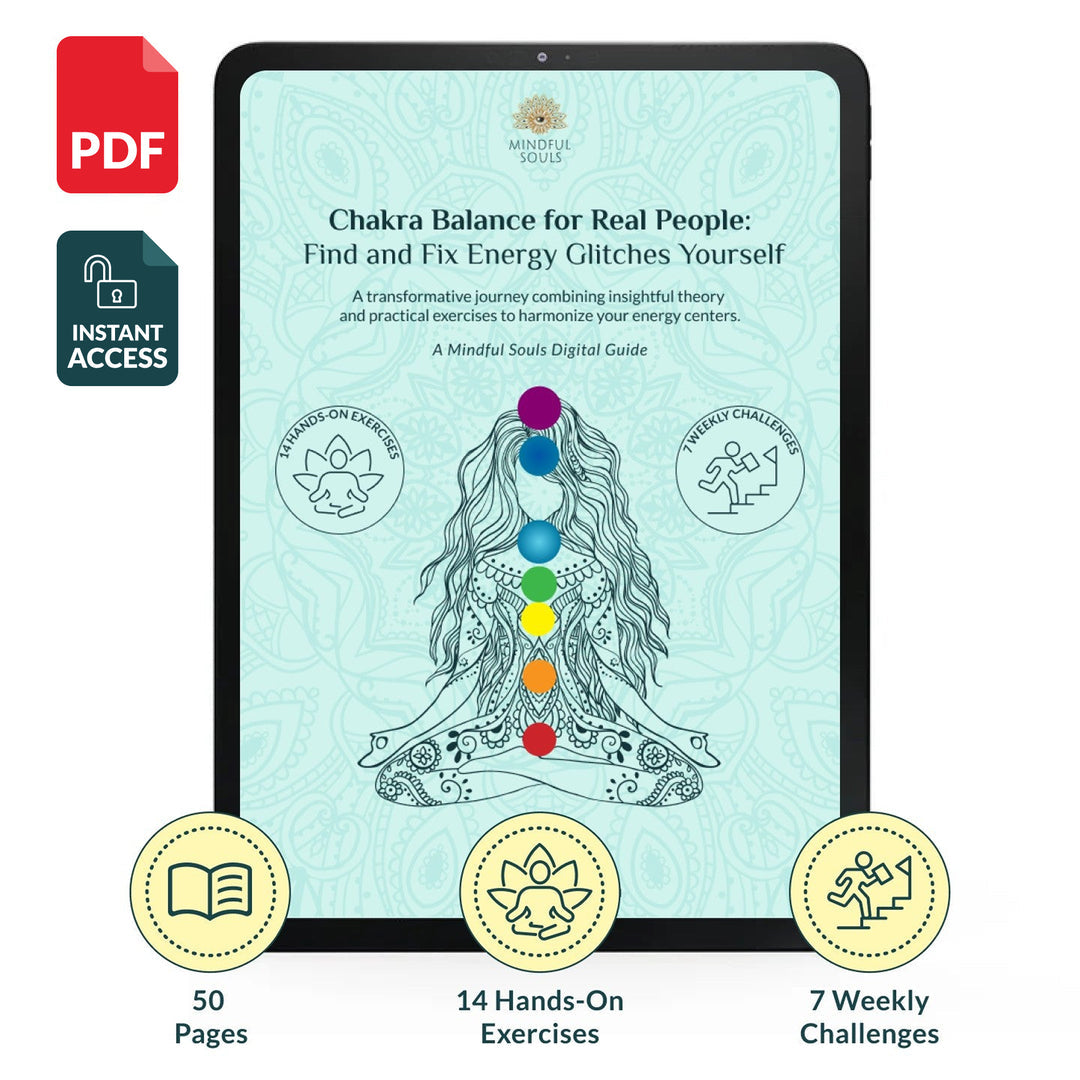 Chakra Balance for Real People: Your Printable Workbook & Guide (50 pa ...