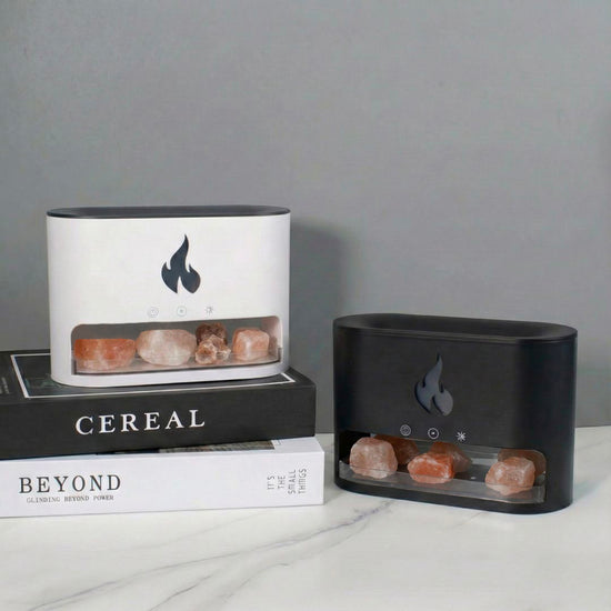 Himalayan Salt Fireplace Humidifier Lamp – MindfulSouls