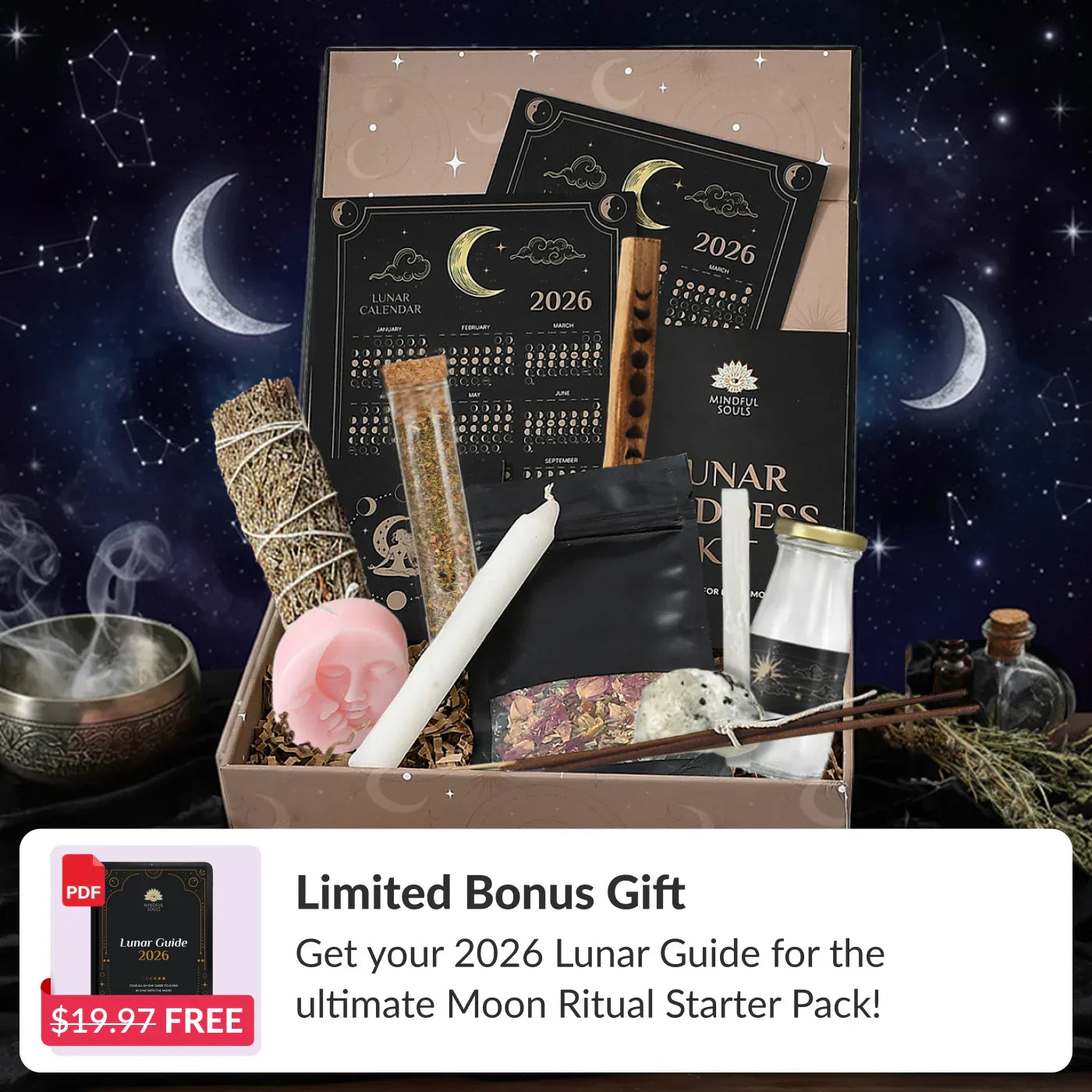 Lunar Goddess Kit + FREE Digital Lunar Guide For 2026 – MindfulSouls