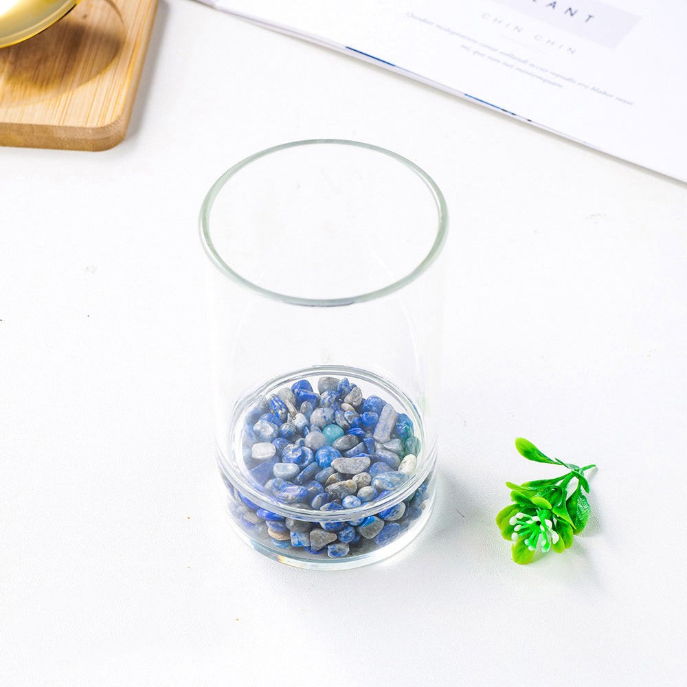 Natural Gemstone Glass Water Cup – MindfulSouls