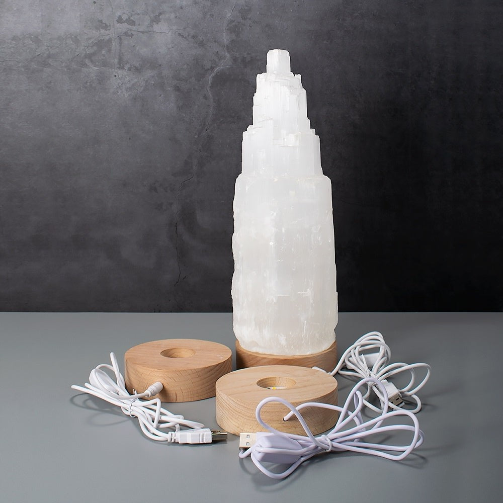 XXL Giant Selenite Crystal Lamp – MindfulSouls