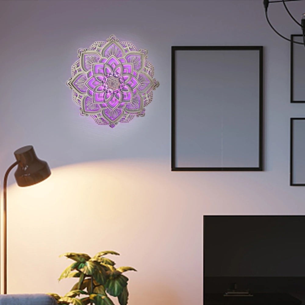 Lotus Flower Mandala Light Lamp – MindfulSouls