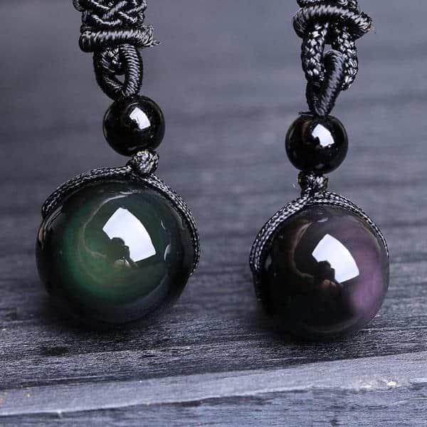 Black Obsidian Crystal Necklace - Protection & Joy – MindfulSouls