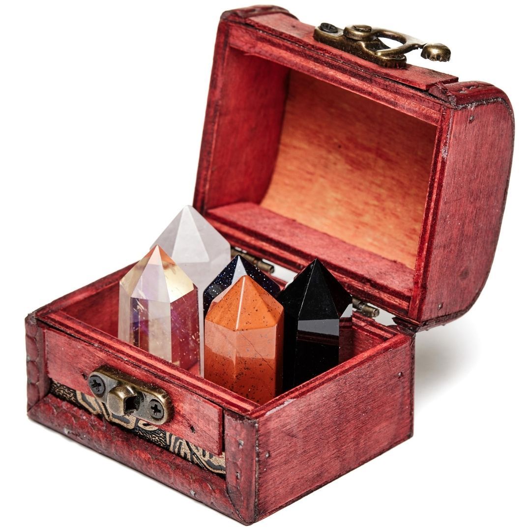 Natural Crystal Point Treasure Box – MindfulSouls