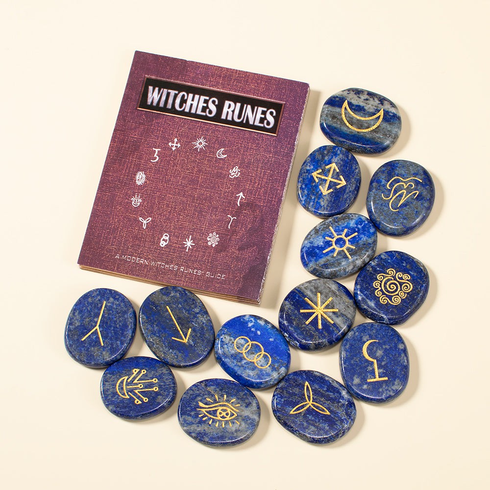 Lapis Lazuli Witch Runes with Guidebook – MindfulSouls