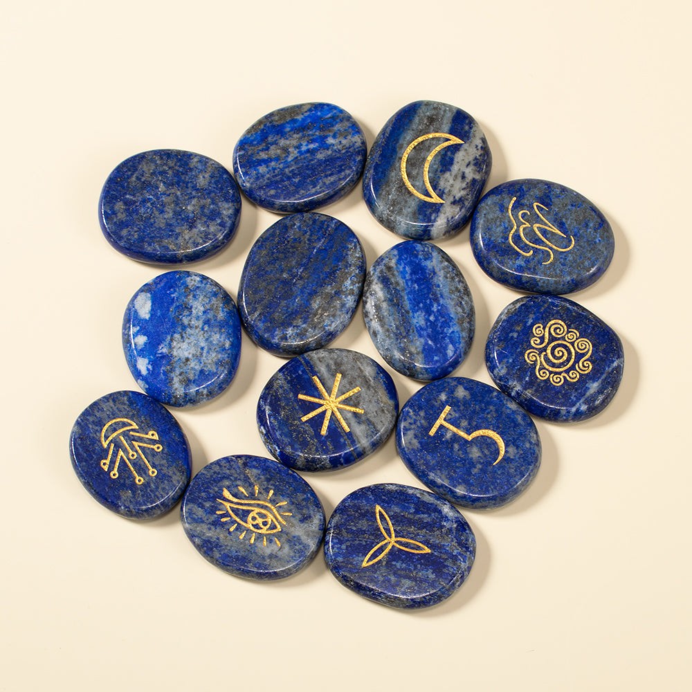 Lapis Lazuli Witch Runes with Guidebook – MindfulSouls