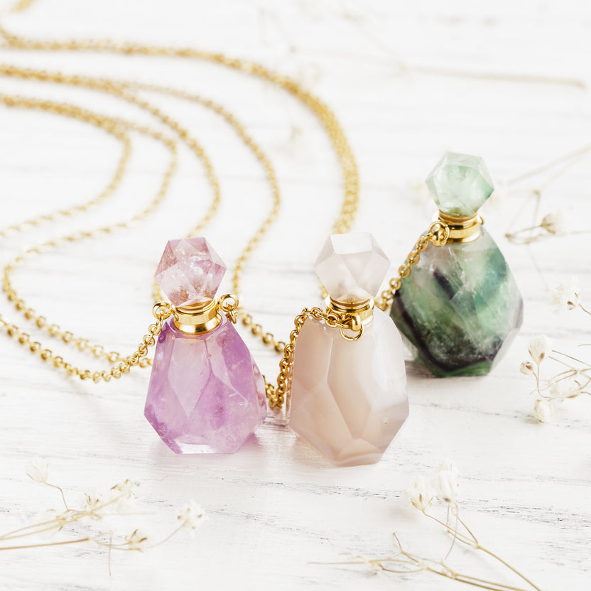 Crystal Perfume Necklace – MindfulSouls